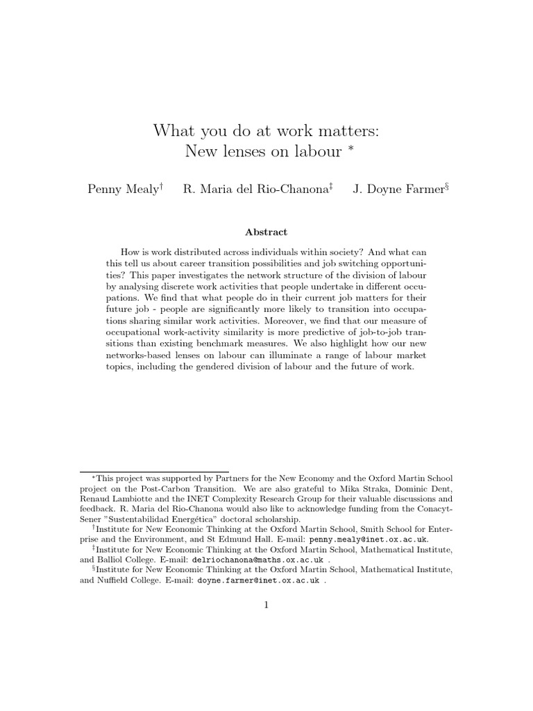 What You Do at Work Matters | PDF | Automation