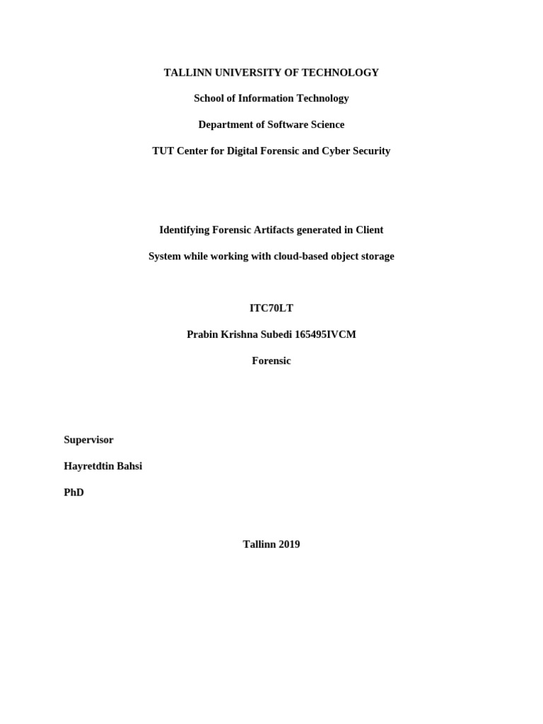 Thesis Doc MBP v2.4 | PDF | Cloud Computing | Computer Forensics