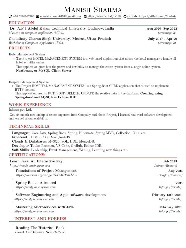 _Open to work-1 | PDF | My Sql | Software