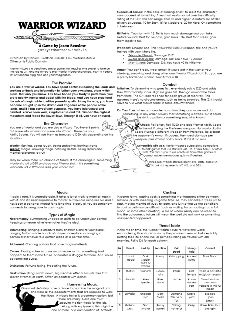 Warrior Wizard | PDF