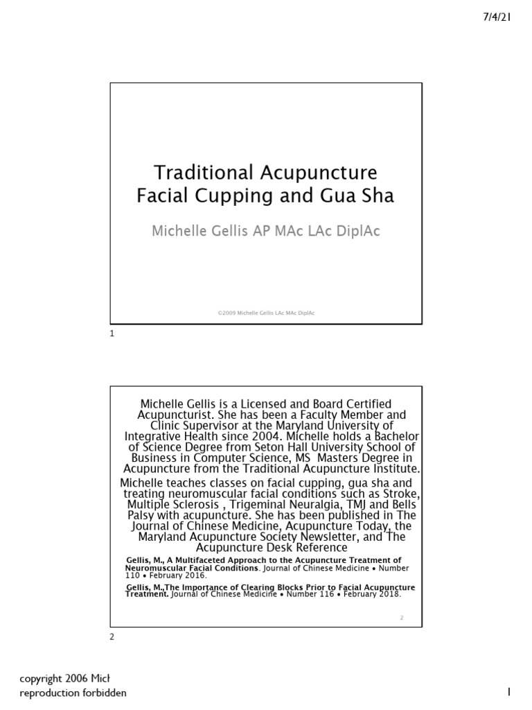 Handouts Cupping Gua Sha | PDF | Lymph | Meridian (Chinese Medicine)