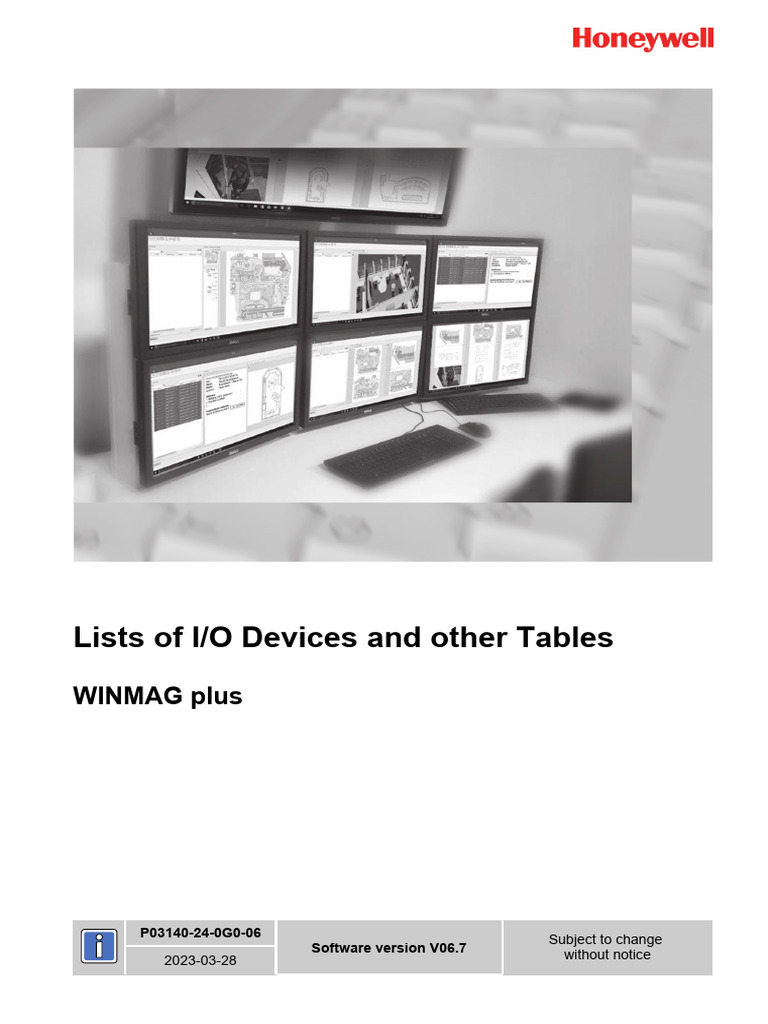 P03140 - 24 - 0G0 - 06 Lists of IO Devices and Other Tables WINMAG Plus | PDF | Input/Output ...