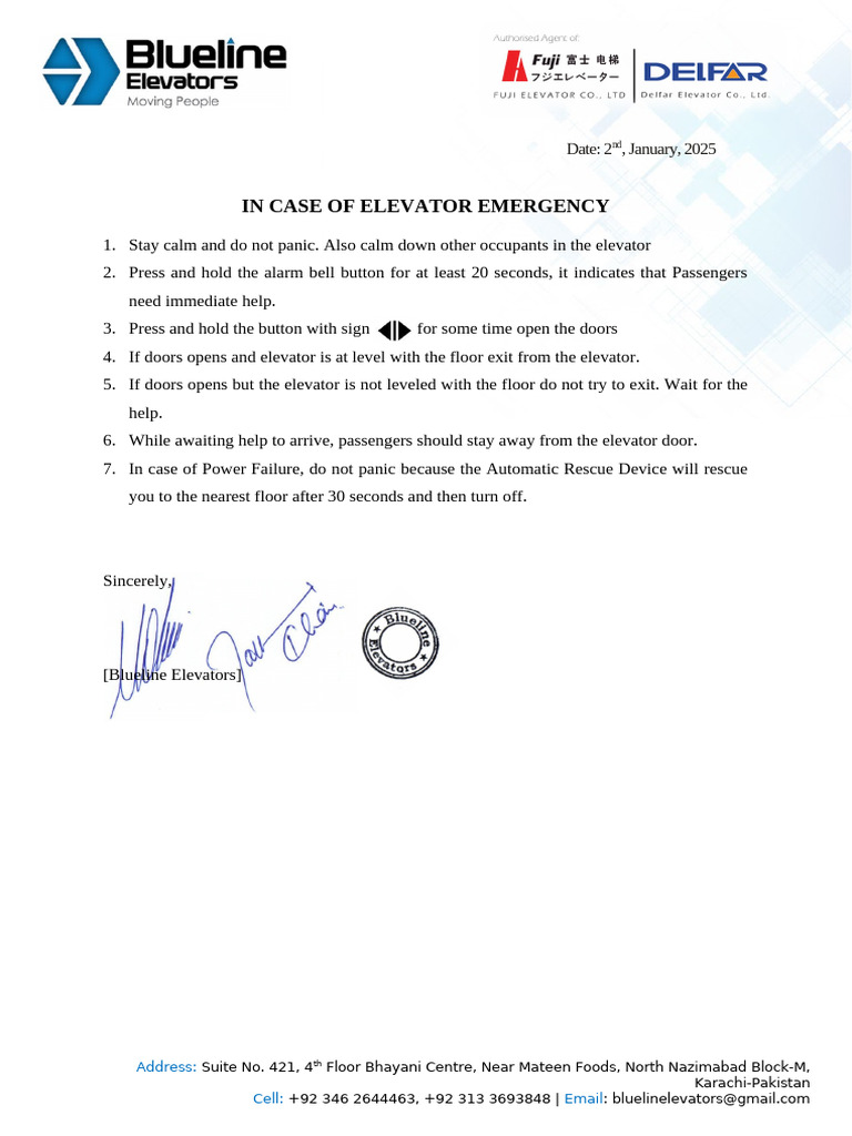 Lift Precautions | PDF