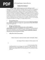 CPE Verbatim Tool for Pastoral Visits | PDF | Conversation | Psychology