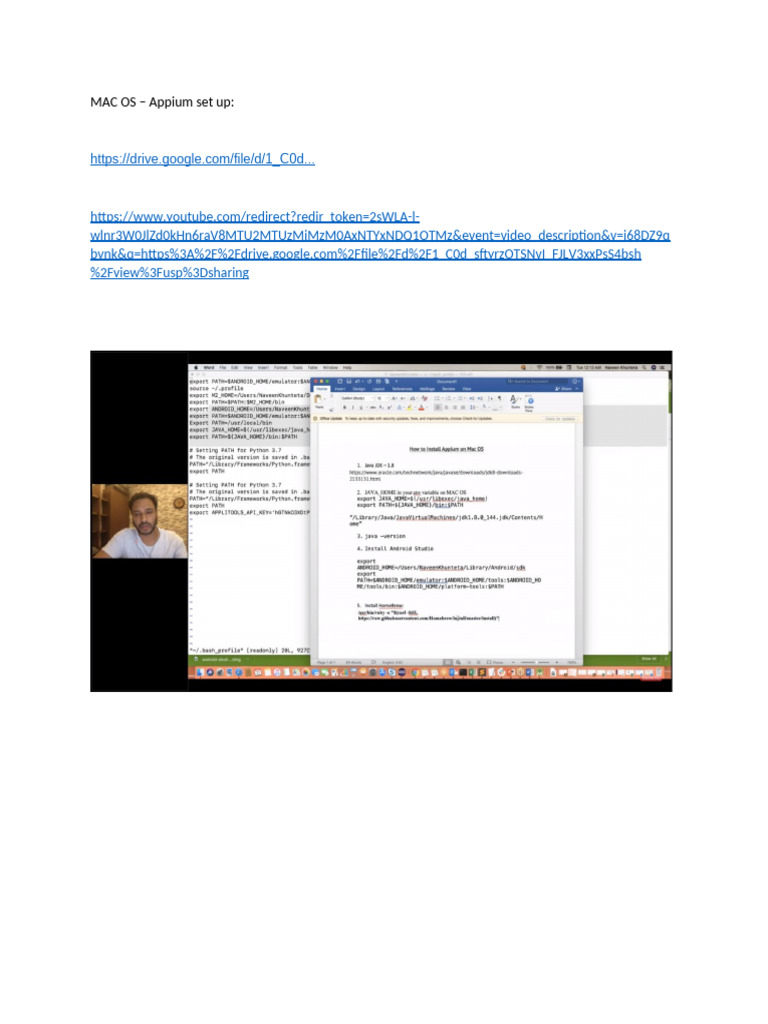 MAC OS - Appium Set Up | PDF