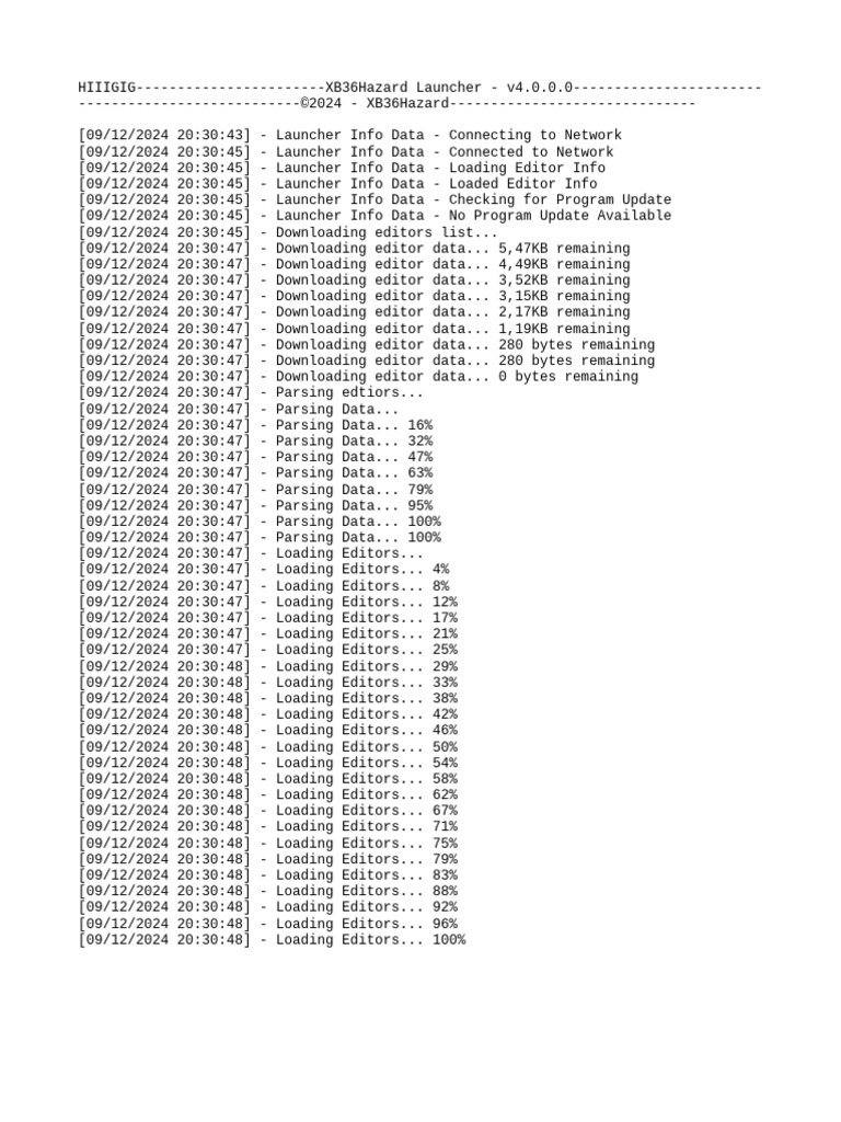 XB36Hazard - Launcher - STARTUP - LOG - Copie | PDF | Computing ...