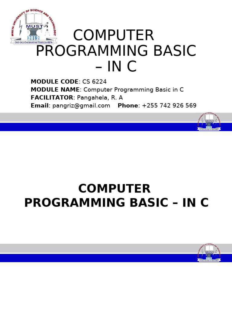 Chapter 2 Introduction To C Programming Pdf Data Type Integer Computer Science