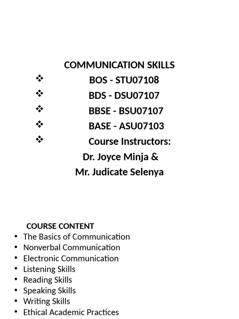 Topic I - The Basics of Communication | PDF | Communication | Nonverbal Communication