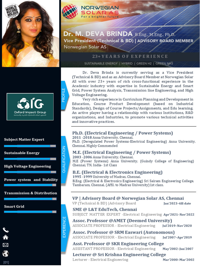Dr. Deva Brinda CV | PDF | Curriculum | Engineering