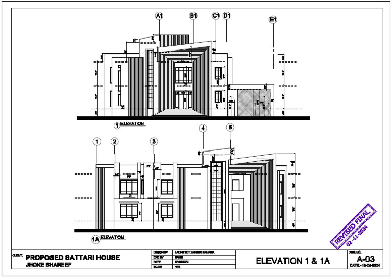 A-03 Elevation 1 & 2 | PDF