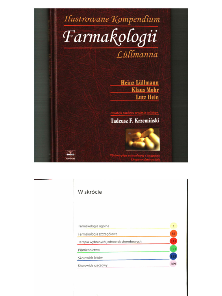 Ilustrowane Kompendium Farmakologii Lullmana | PDF