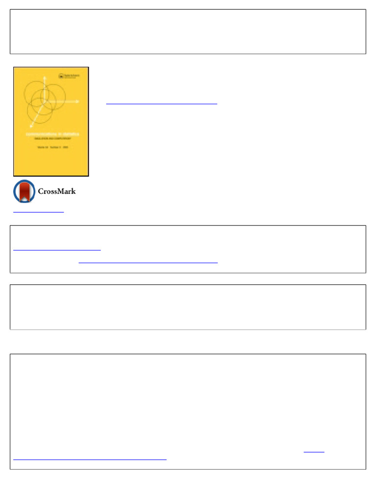 A New Quantile Function With Applications To Reliability | PDF | Probability Distribution | Skewness