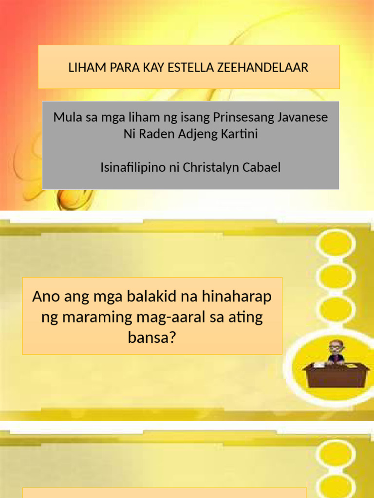 Liham Kay Estella Zeehandelaar | PDF