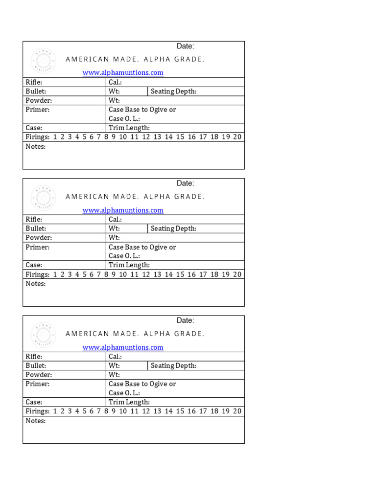 Alpha-Box-Reloading-Data-1 | PDF