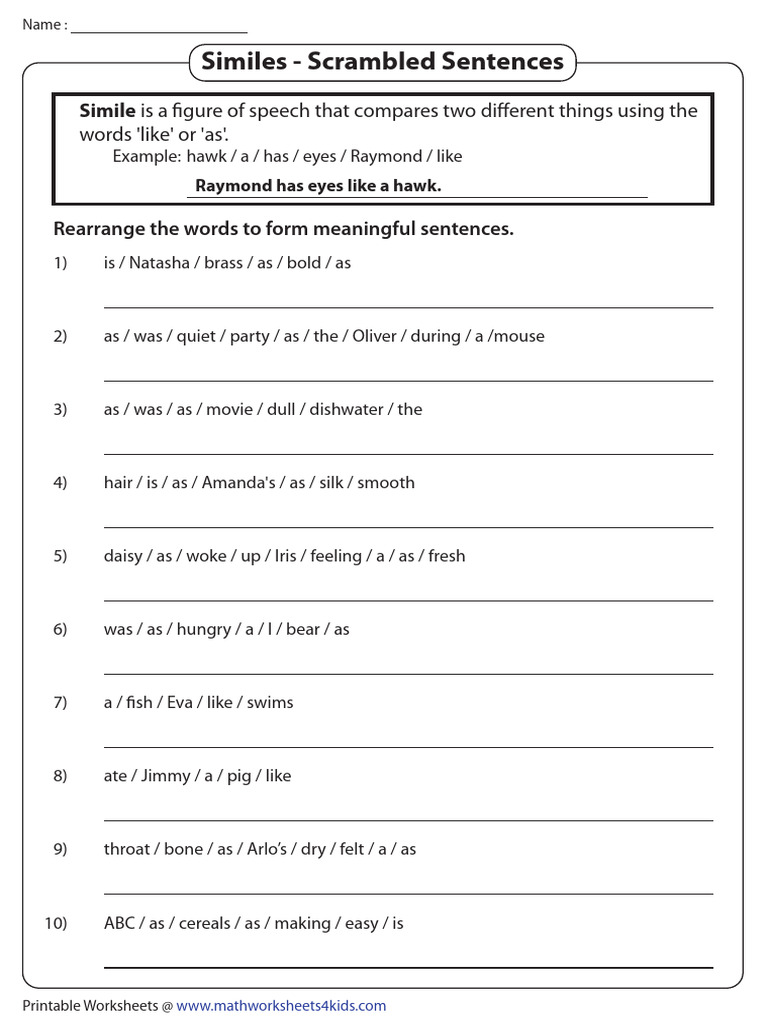jumbled-sentence | PDF
