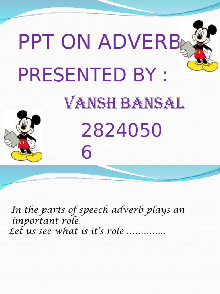 Understanding Adverbs and Their Types | PDF | Adverb | Linguistic Typology