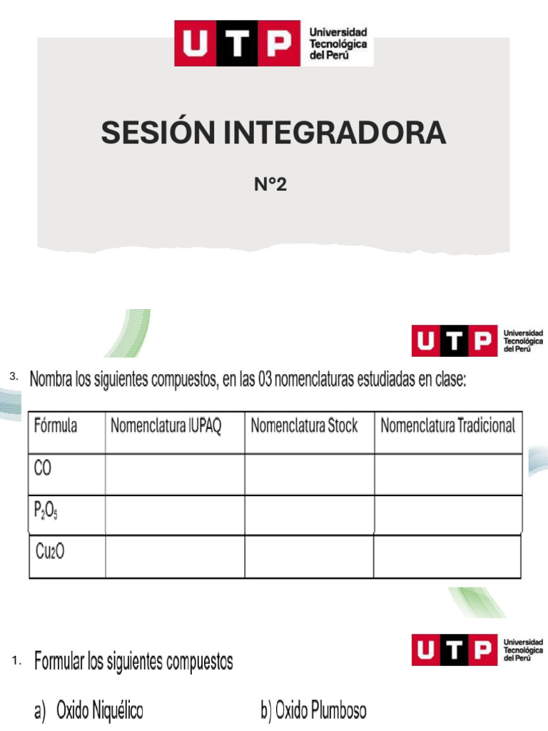 Sesión Integradora 2 | PDF