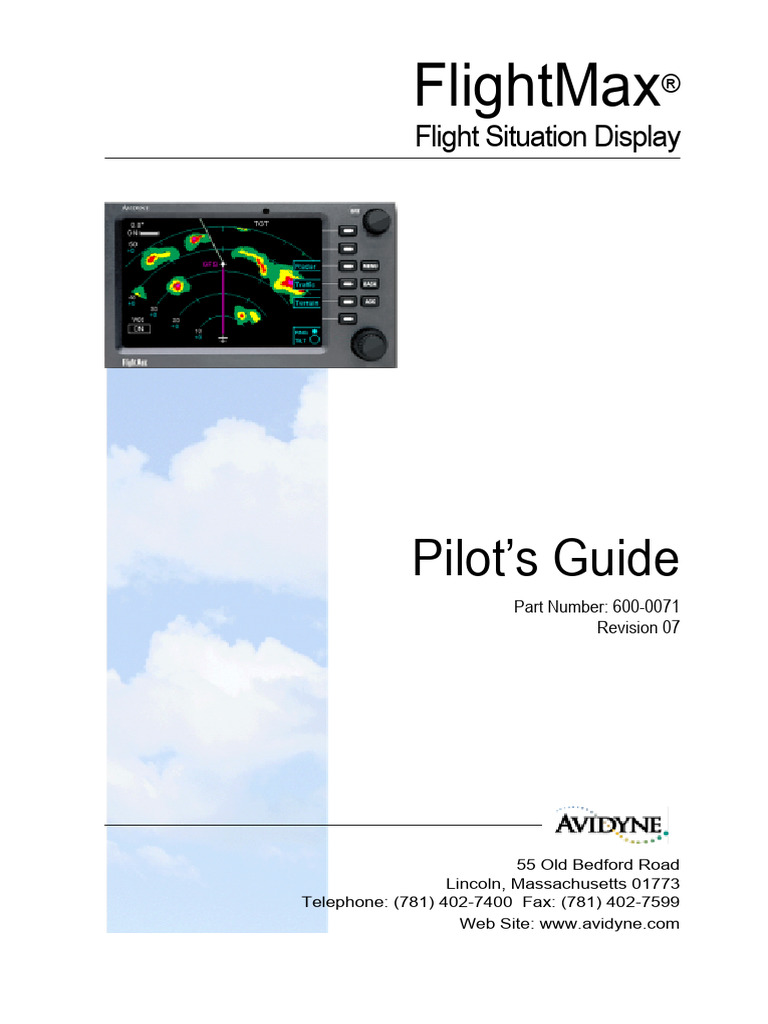 FlightMax 650 Pilot - S Guide | PDF | Menu | License