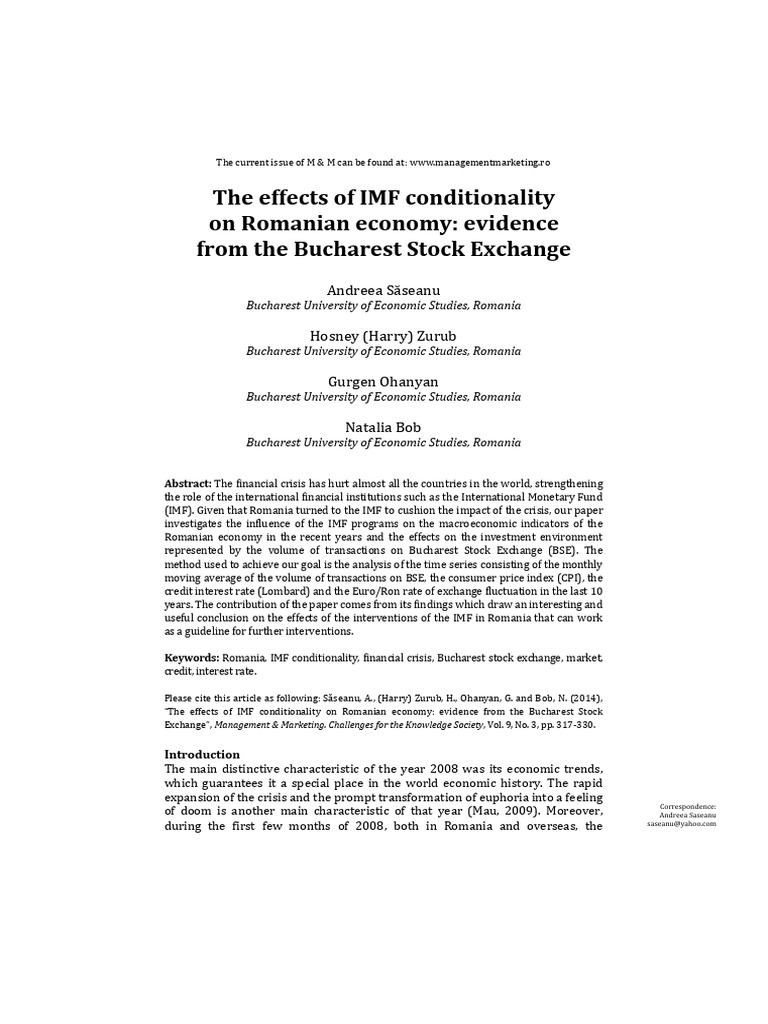 457 | PDF | International Monetary Fund | Financial Contagion