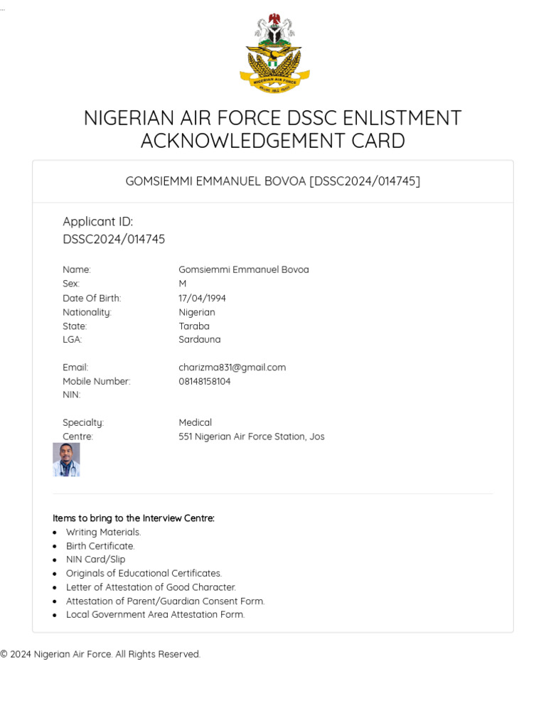 Nigerian Air Force | PDF