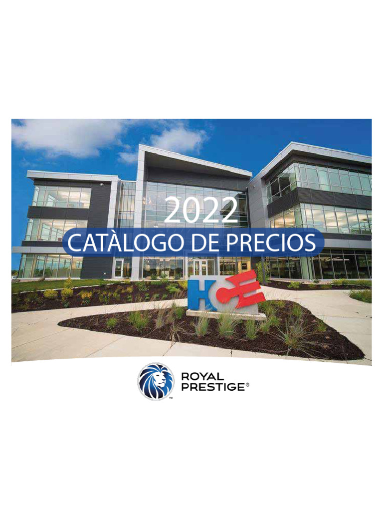 Catálogo de Precios de Royal Prestige | PDF | Preparación de comida y ...