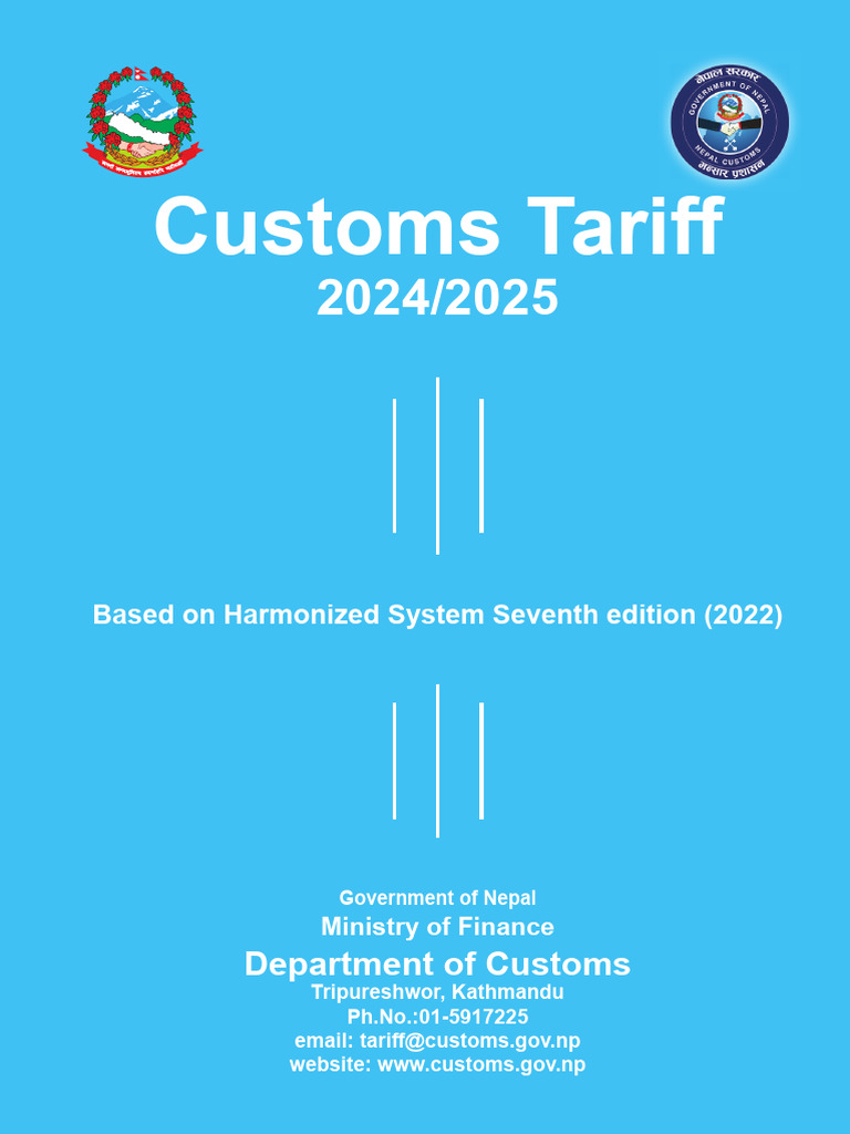 Customs Tariff Nepal 2024/2025 Guide | PDF