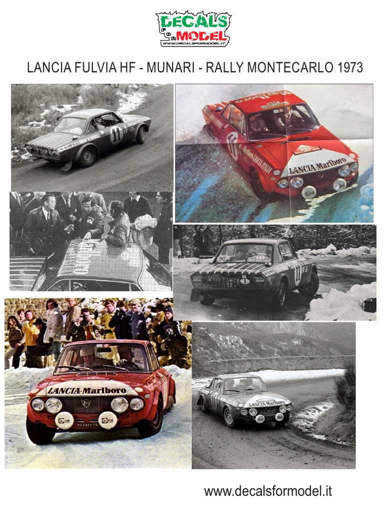 Lancia Fulvia Munari Mtc 73 | PDF