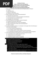 History Model Exam For Remedial Students | PDF