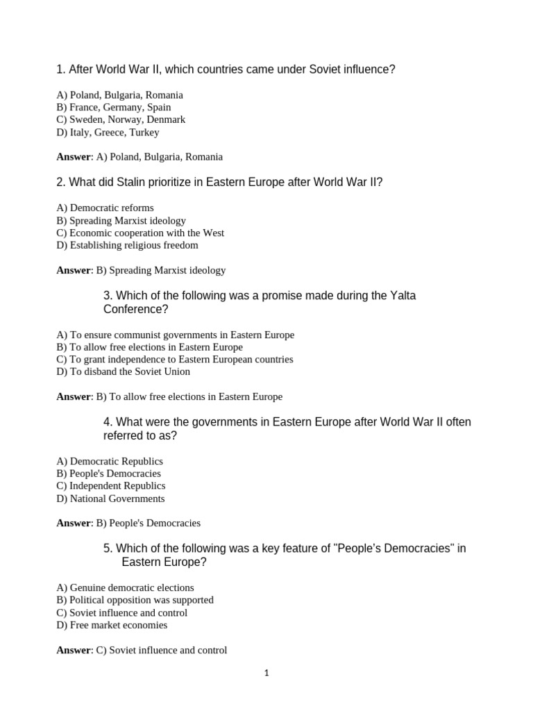 WWWW[1] | PDF | Cold War | Eastern Bloc