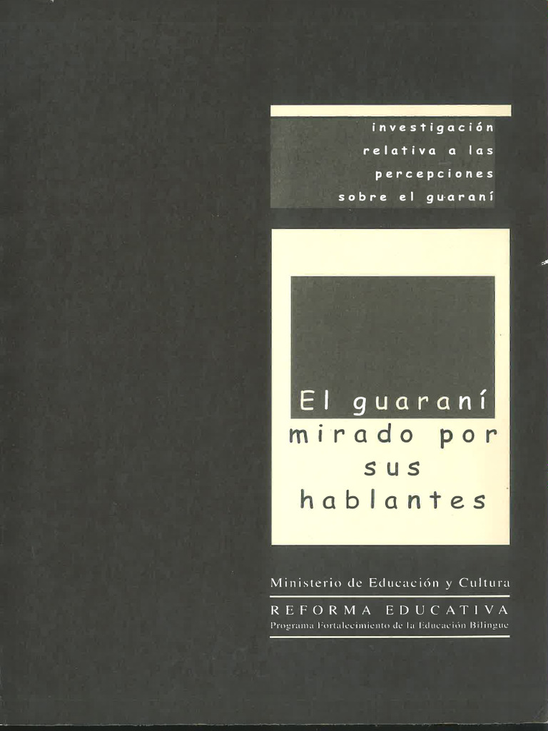 El Guarani Mirado Por Sus Hablantes | PDF