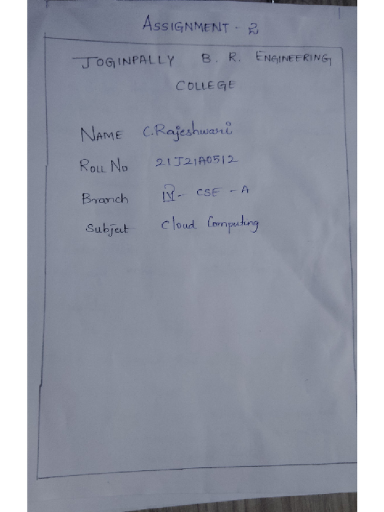 Cc. Assignment | PDF