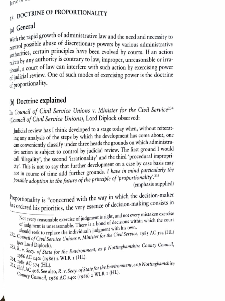 Doctrine of Proportionality - CK Thakkar | PDF | Justice | Crime & Violence