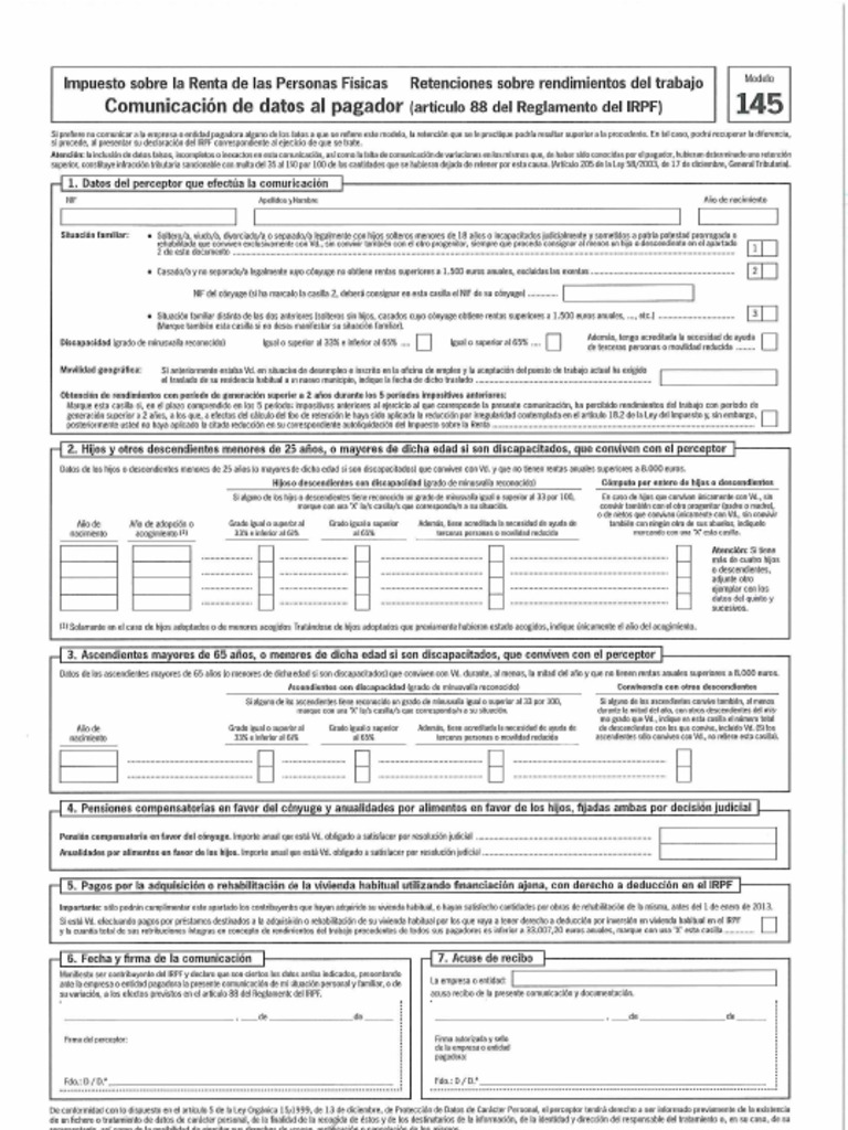 05. Modelo 145 | PDF