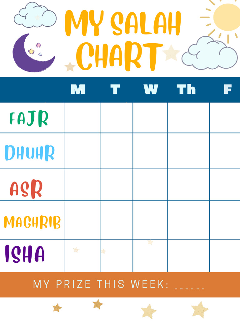 My Salah Chart | PDF