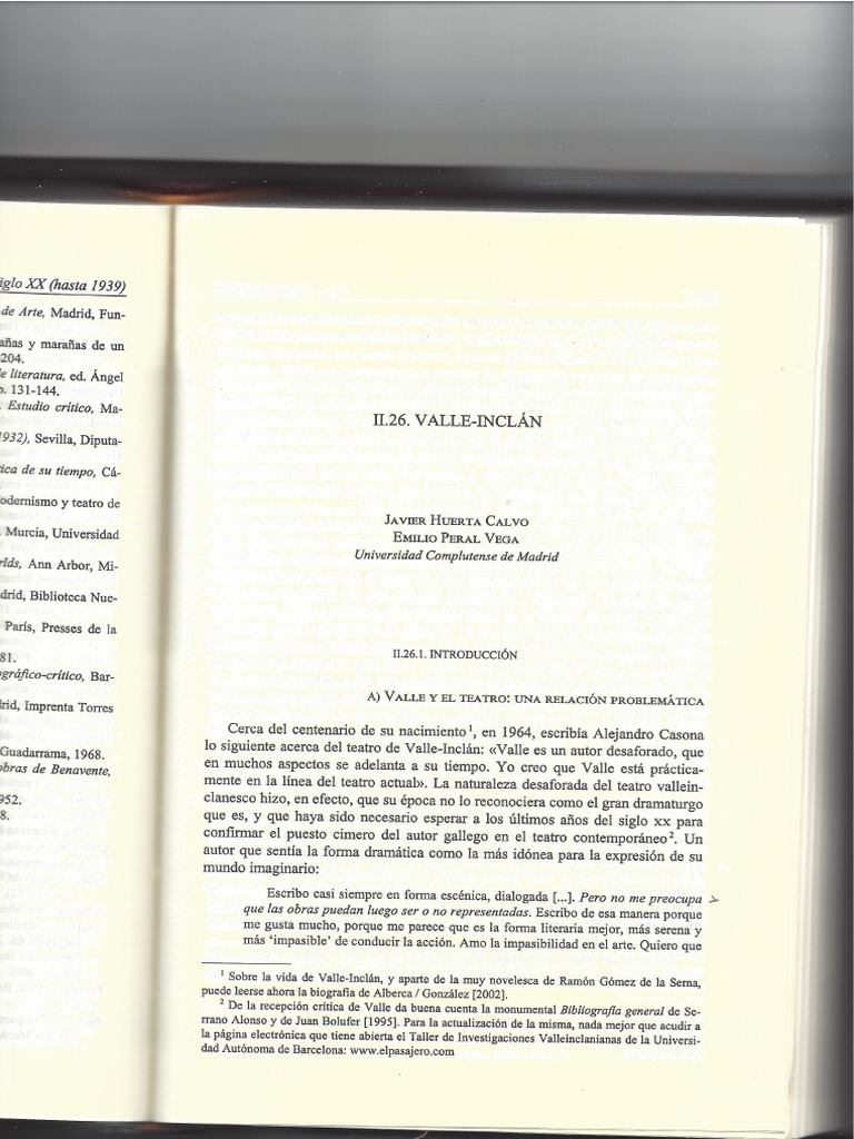 Valle-Inclán Javier Huerta Calvo | PDF
