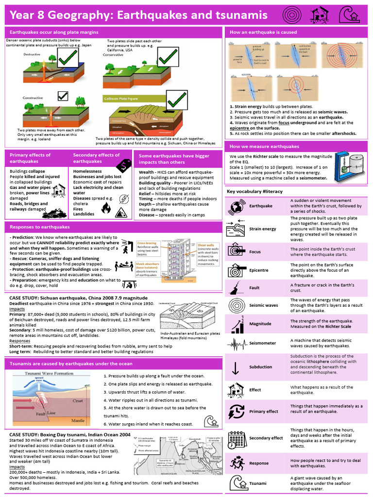 Understanding Earthquakes and Tsunamis | PDF | Earthquakes | Tsunami
