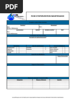 Modèle de Rapport Dintervention Maintenance | PDF
