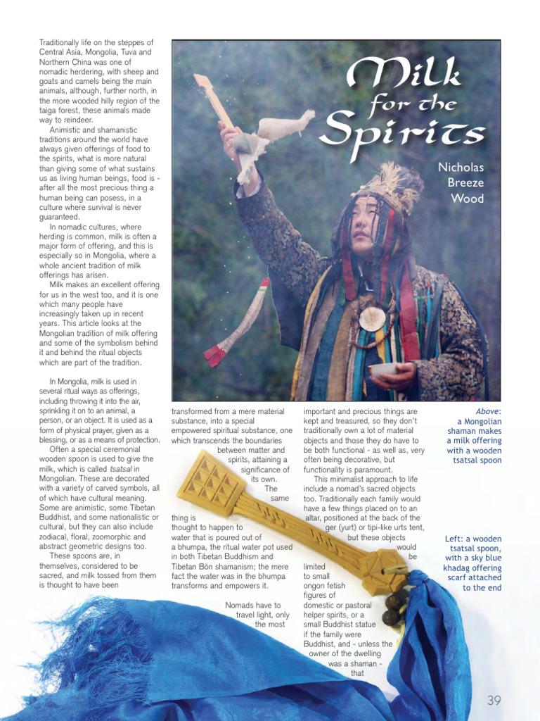 Mongolia Milk Offering Traditions | PDF