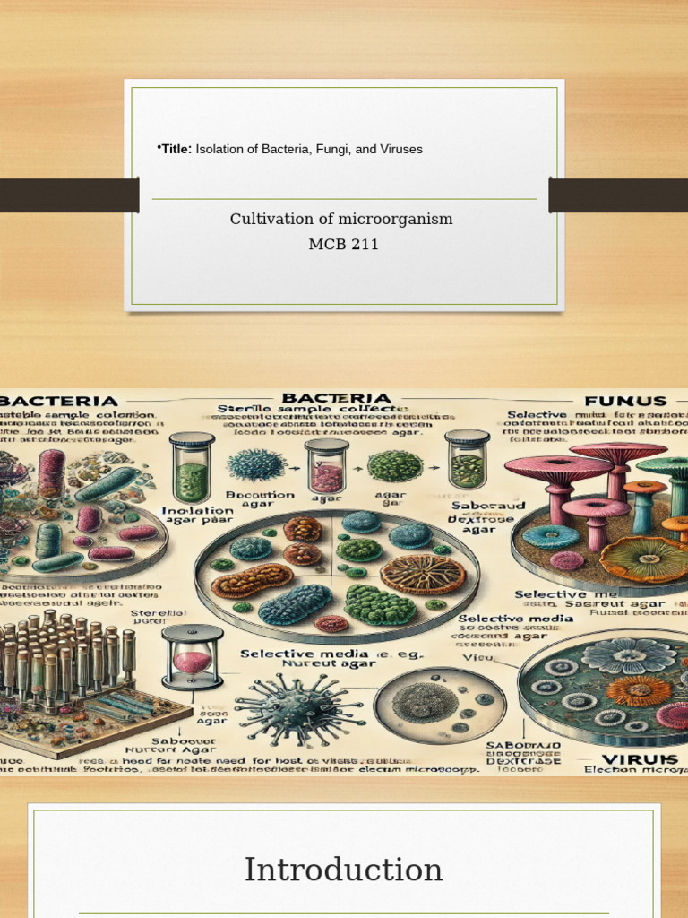 Cultivation of Microorganism Slide 2 | PDF | Virus | Bacteria