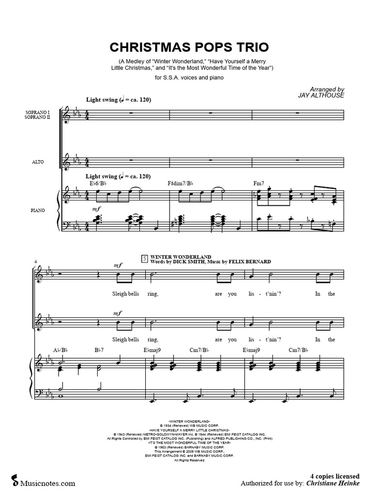 Christmas Pops Trio | PDF