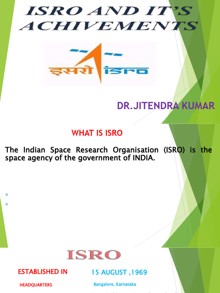 Isro, PPT | PDF