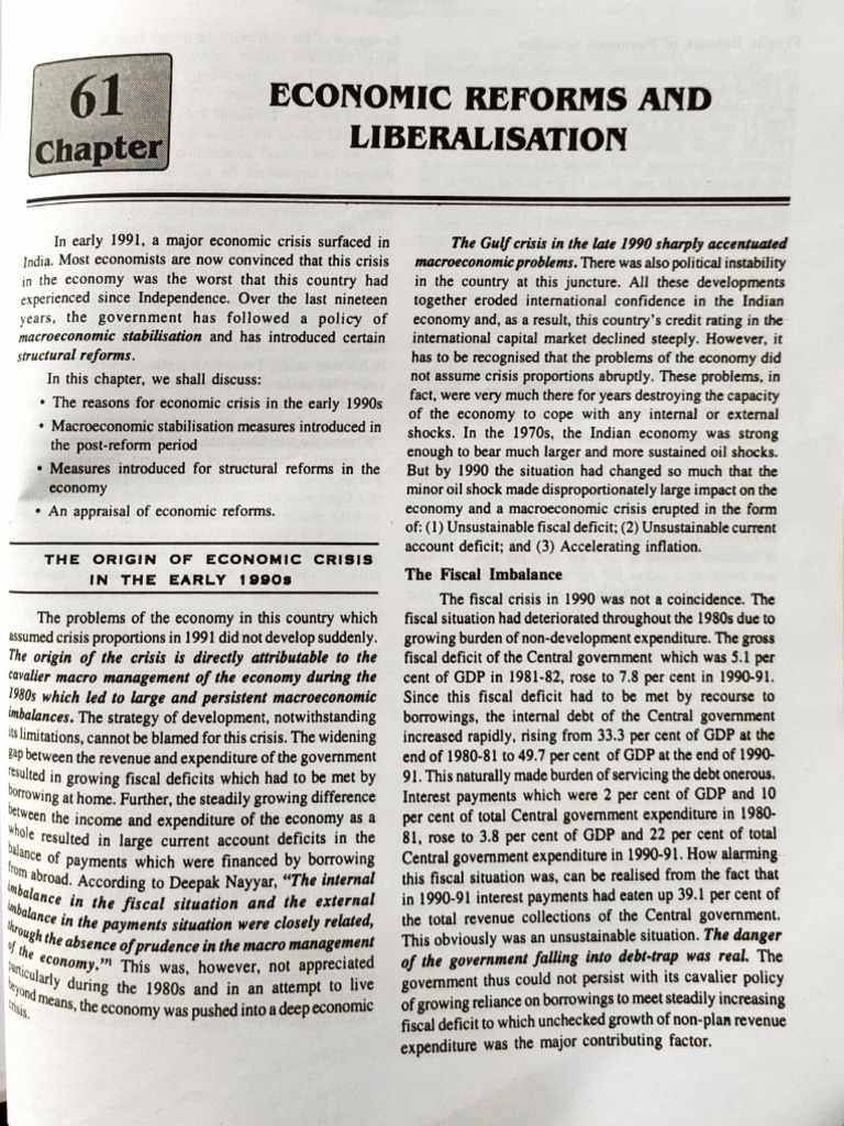 Economic Reforms | PDF