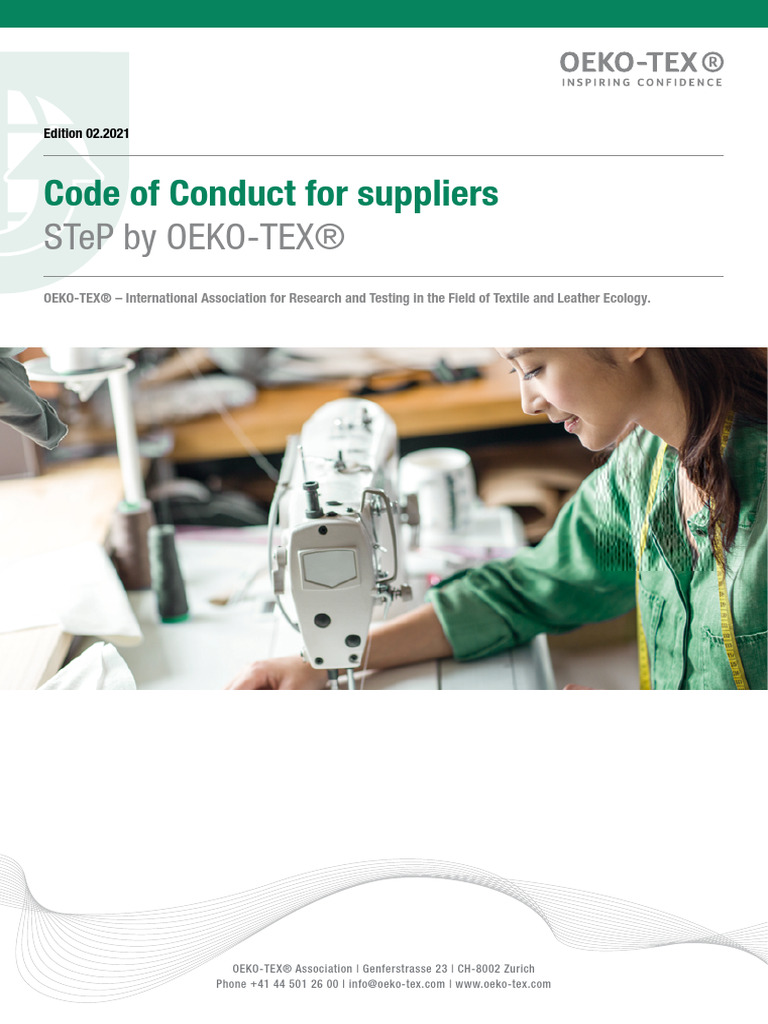 STeP_by_OEKO-TEX_R__CoC_for_supplier_02.2021_english | PDF | Labour Law | Social Ethics