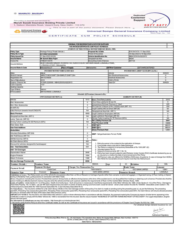 Car Insurance | PDF | Deductible | Insurance