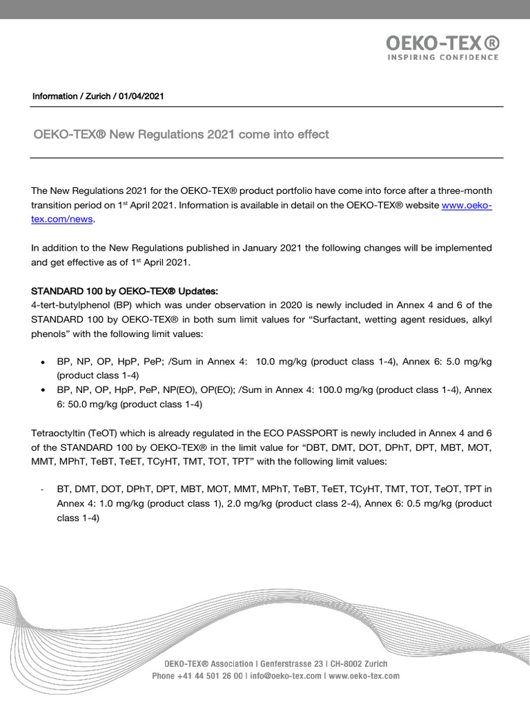 OT New Regulations 2021 April EN | PDF