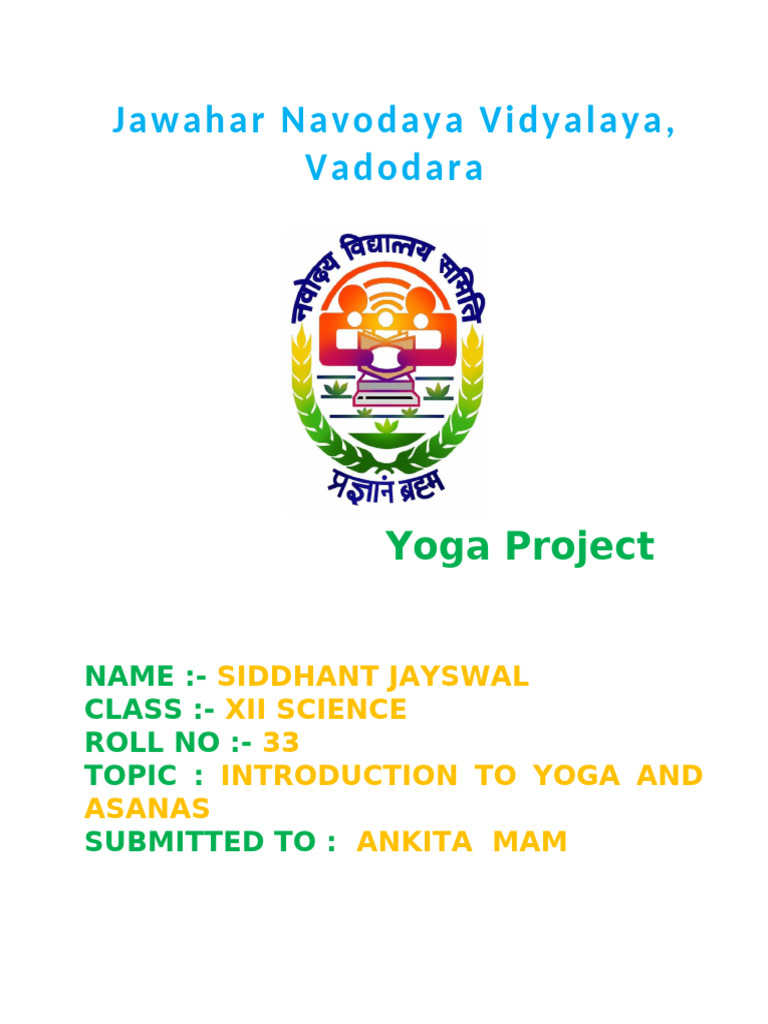 Siddhant Yoga Project | PDF | Asana | Yoga