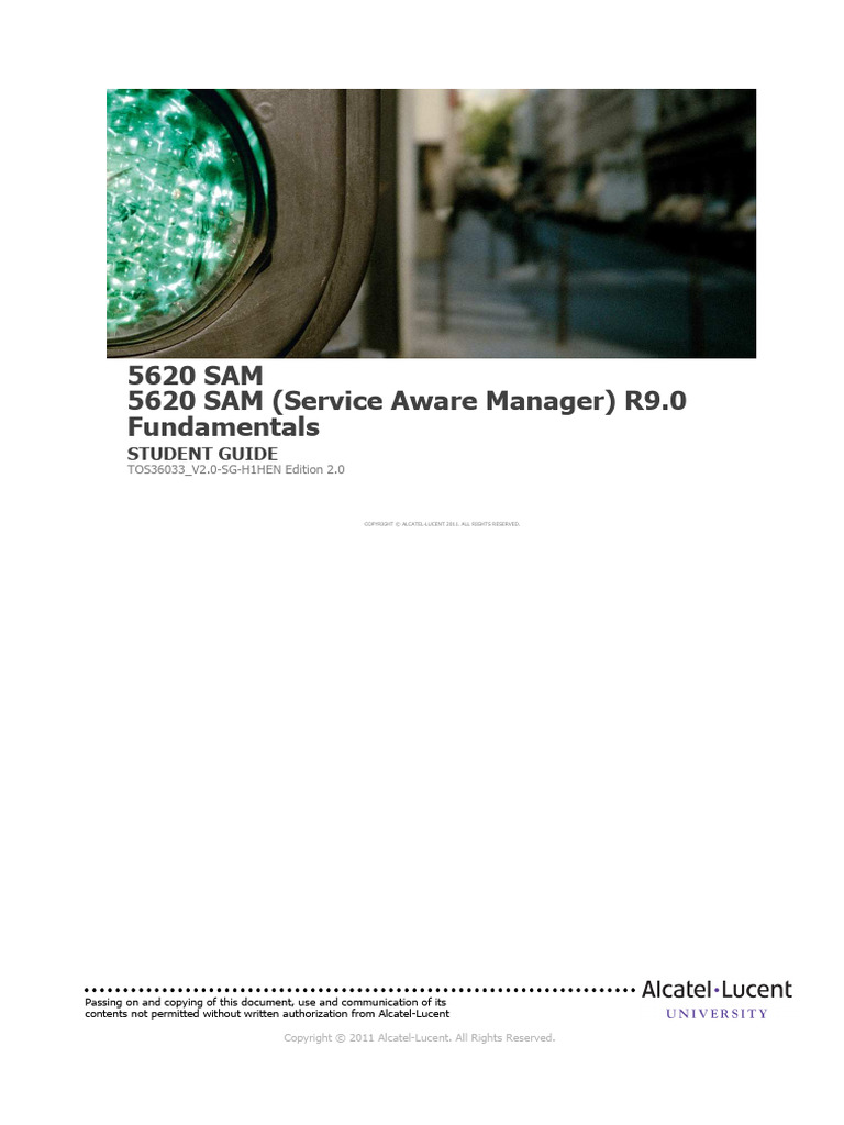 1a.5620 SAM (Service Aware Manager) R9.0 Fundamentals SG | PDF ...