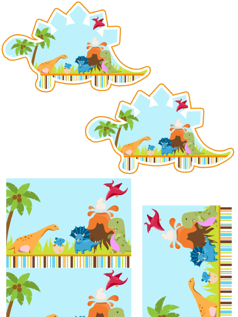 Kit de Fiesta Dinosaurio Imprimible | PDF