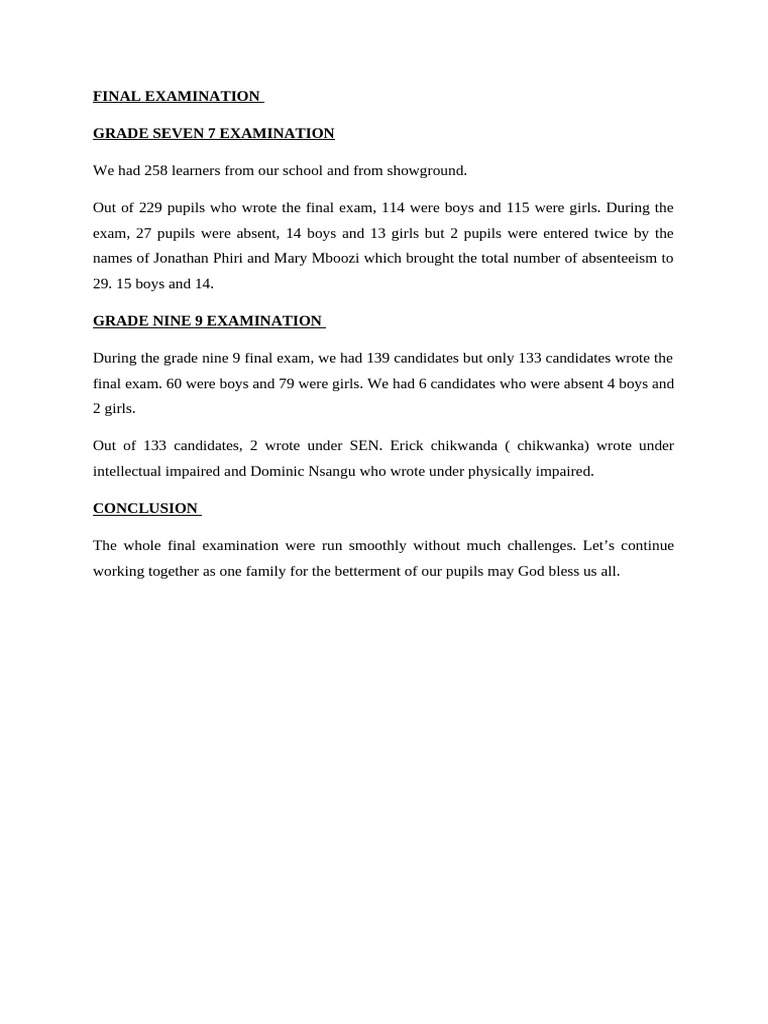 Final Examination | PDF