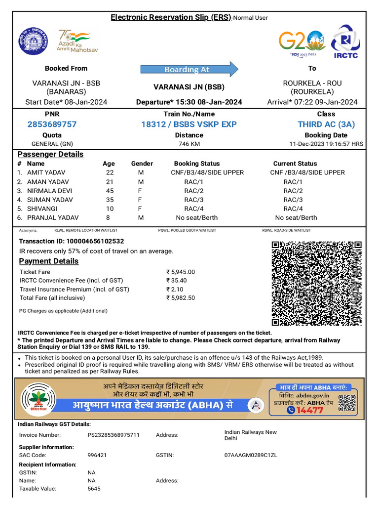 Form for rail. | PDF | Identity Document | Payments